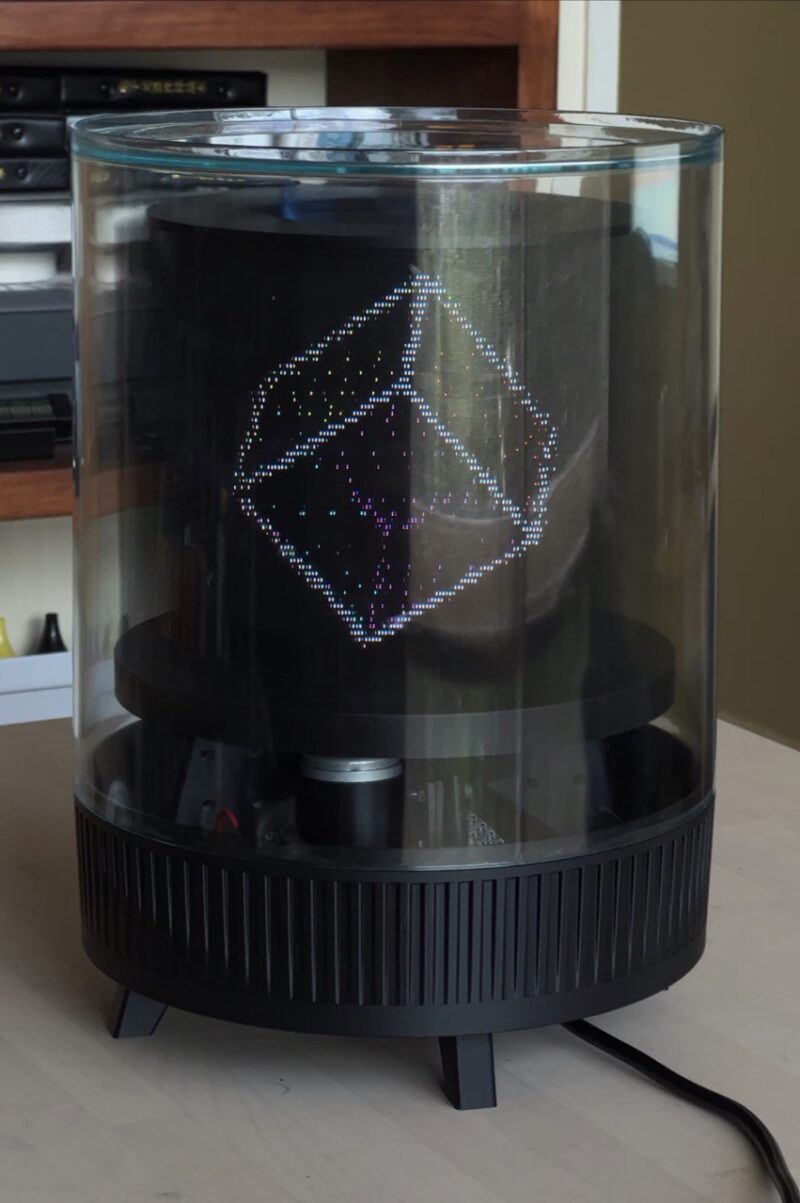 Magical voxel display captures Doom characters in a crystal ball ...