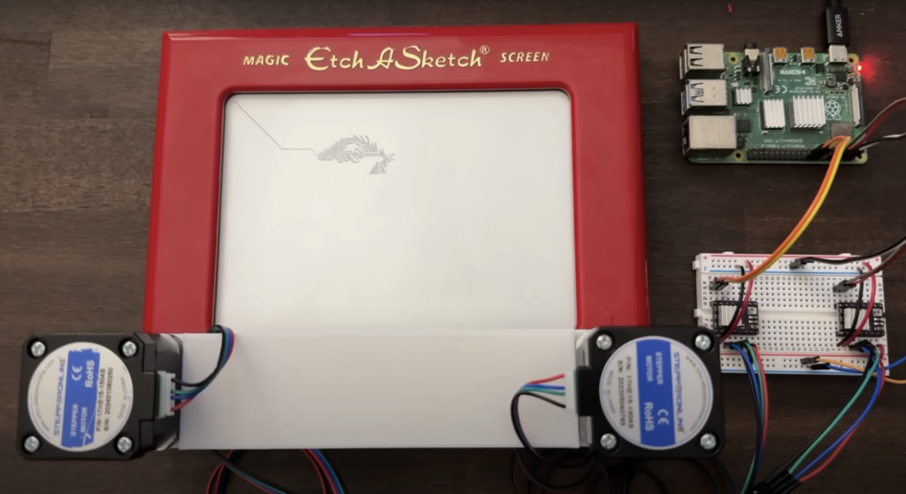 Robot Etch A Sketch - Raspberry Pi