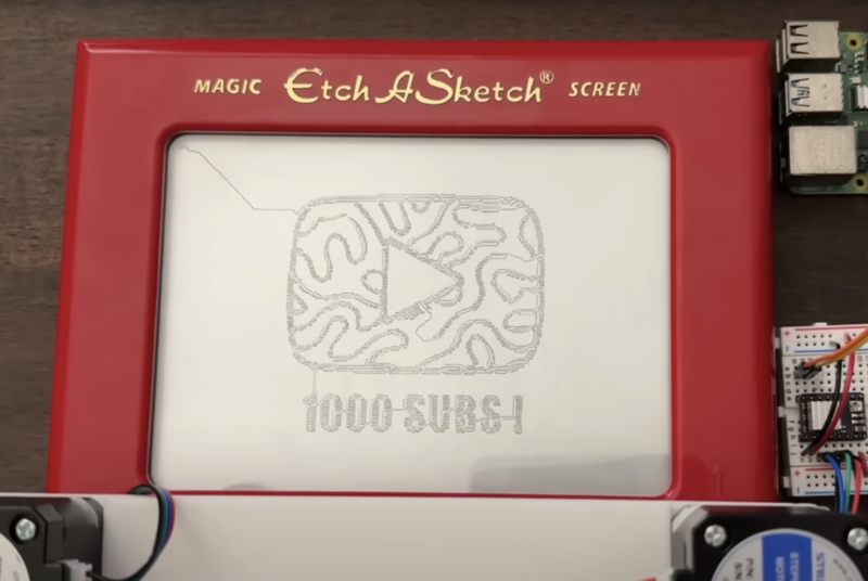 Robot Etch A Sketch - Raspberry Pi