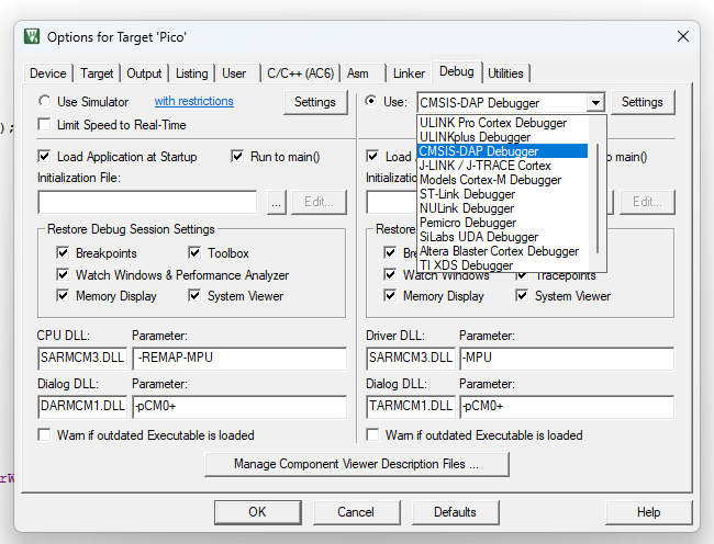 New RP2040 CMSIS Pack - Raspberry Pi