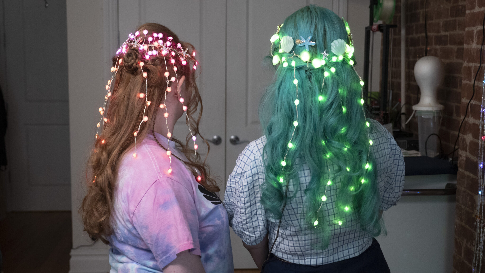 Mermaid LED hair hides a tiny RP2040 - Raspberry Pi