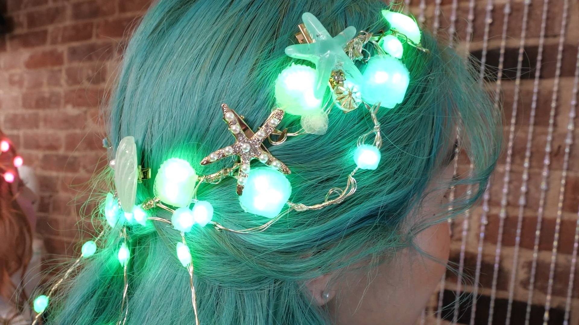 Mermaid LED hair hides a tiny RP2040 - Raspberry Pi