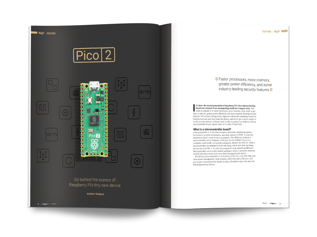 Pico 2 and RP2350 in The MagPi magazine #145 — Raspberry Pi Official ...
