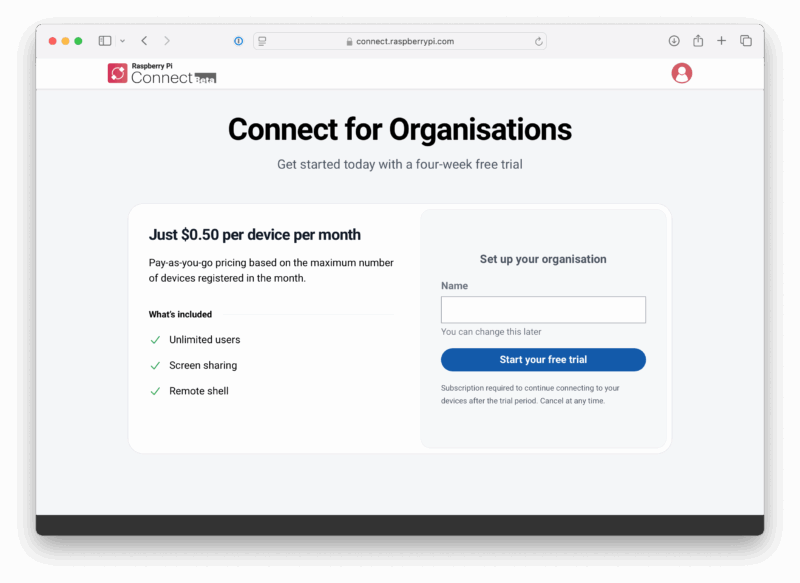 Raspberry Pi Connect For Organisations Plus Full Screen Support Raspberry Pi