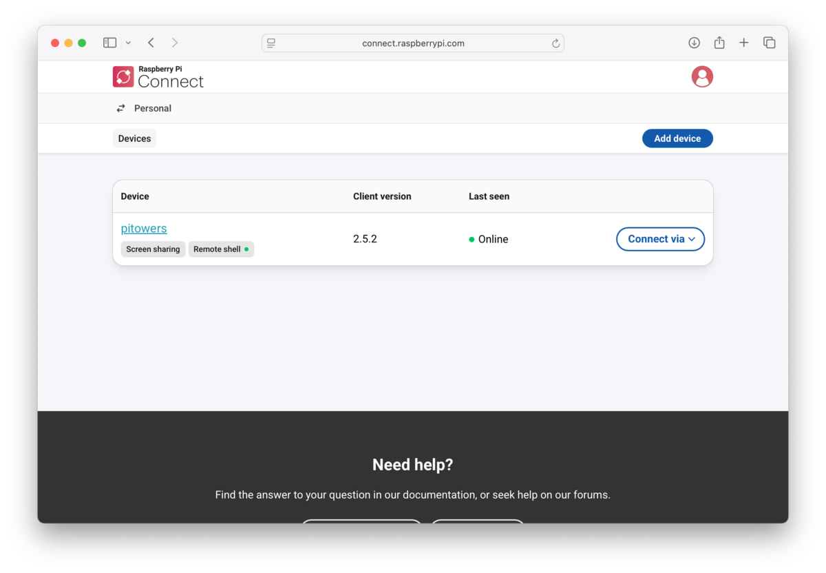 Raspberry Pi Connect Raspberry Pi Documentation