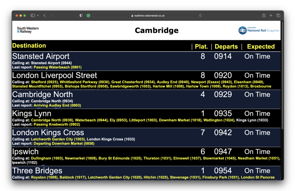 How to set up a UK train time display - Raspberry Pi